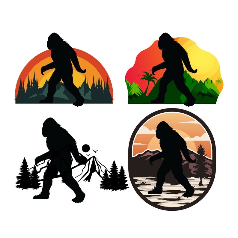 Bigfoot Clip Art, Bigfoot PNG, Bigfoot Mountain PNG, Bigfoot Hat Svg ...