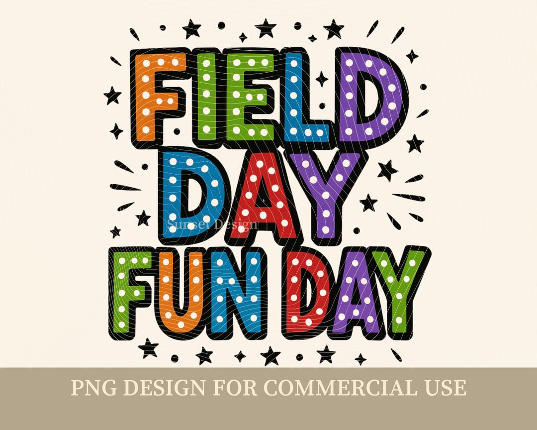 Field Day Fun Day PNG | Retro Field Day Shirt Design | School Game Day ...