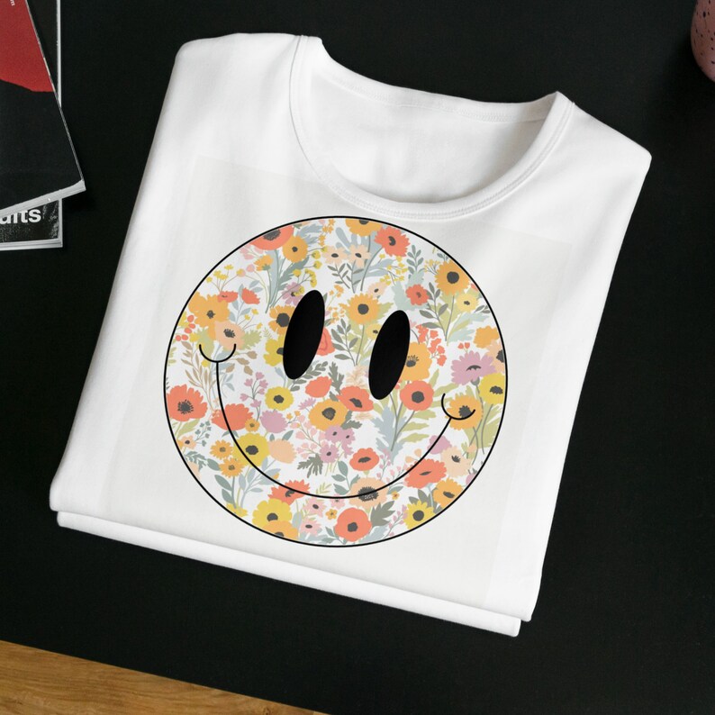 Distressed Smiley Face PNG, Retro Flower Png, Stay Groovy 70s Inspired ...