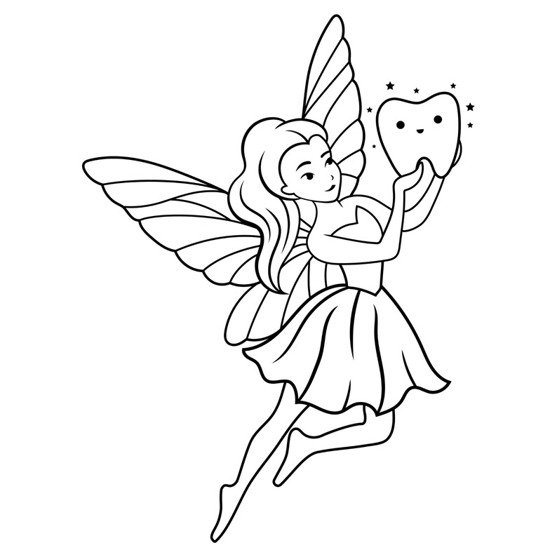 For the Tooth Fairy Svg Kids Teeth Fairy Svg Png Files - Etsy