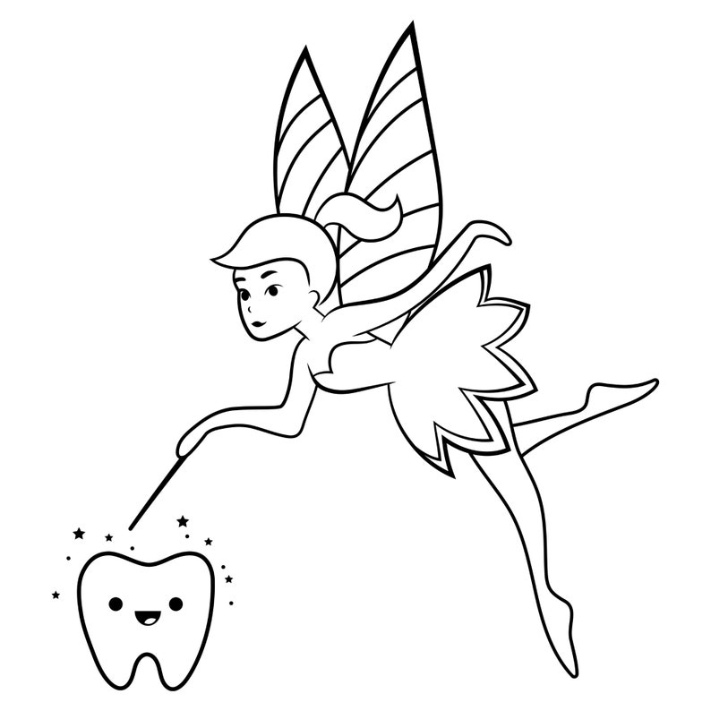 For the Tooth Fairy Svg Kids Teeth Fairy Svg Png Files - Etsy