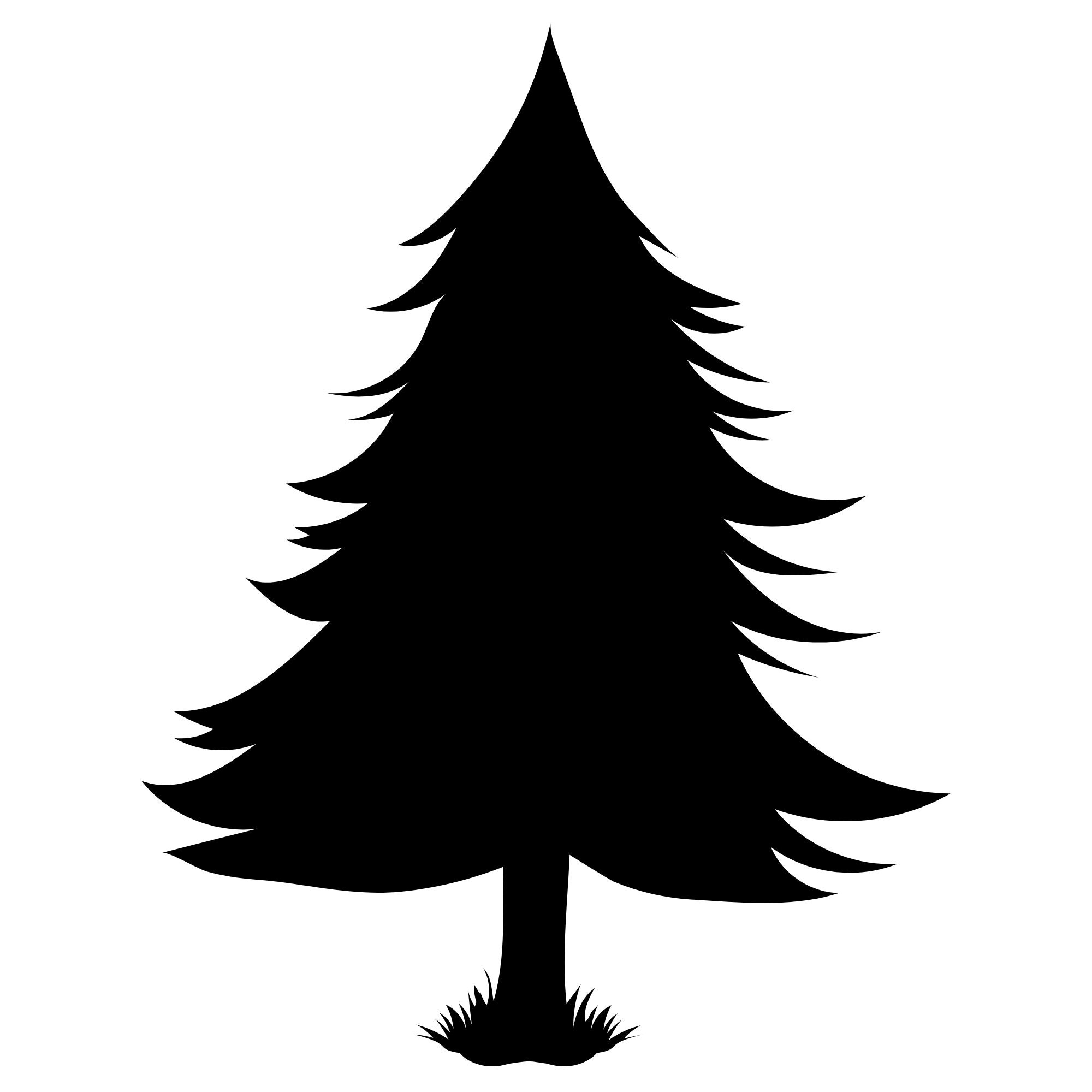 Pine Tree Svgpng Pack Tree Silhouette Svg Tree Cut File Pine - Etsy