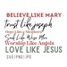 Believe Like Mary SVG, Christian Christmas, Love Like Jesus Png, Reason ...