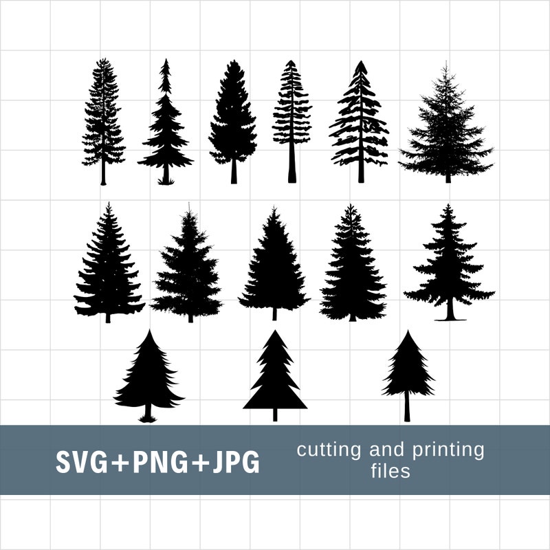 Pine Tree Svg - Etsy