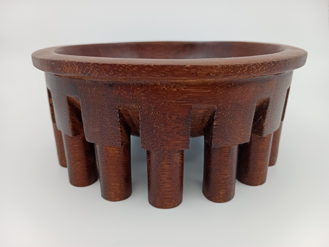 Samoan Tanoa Kava Bowl 16 Foot 15CM DIA Wooden Traditional - Etsy