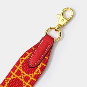 1.5'' Classic Grid Spider Web Pattern Designer Bag Straps Fashion ...