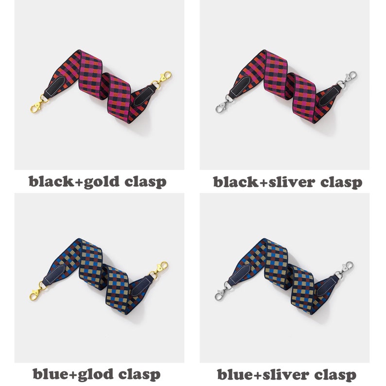 2''wide Square Grid Shoulder Strap for Bag / Crossbody Strap ...