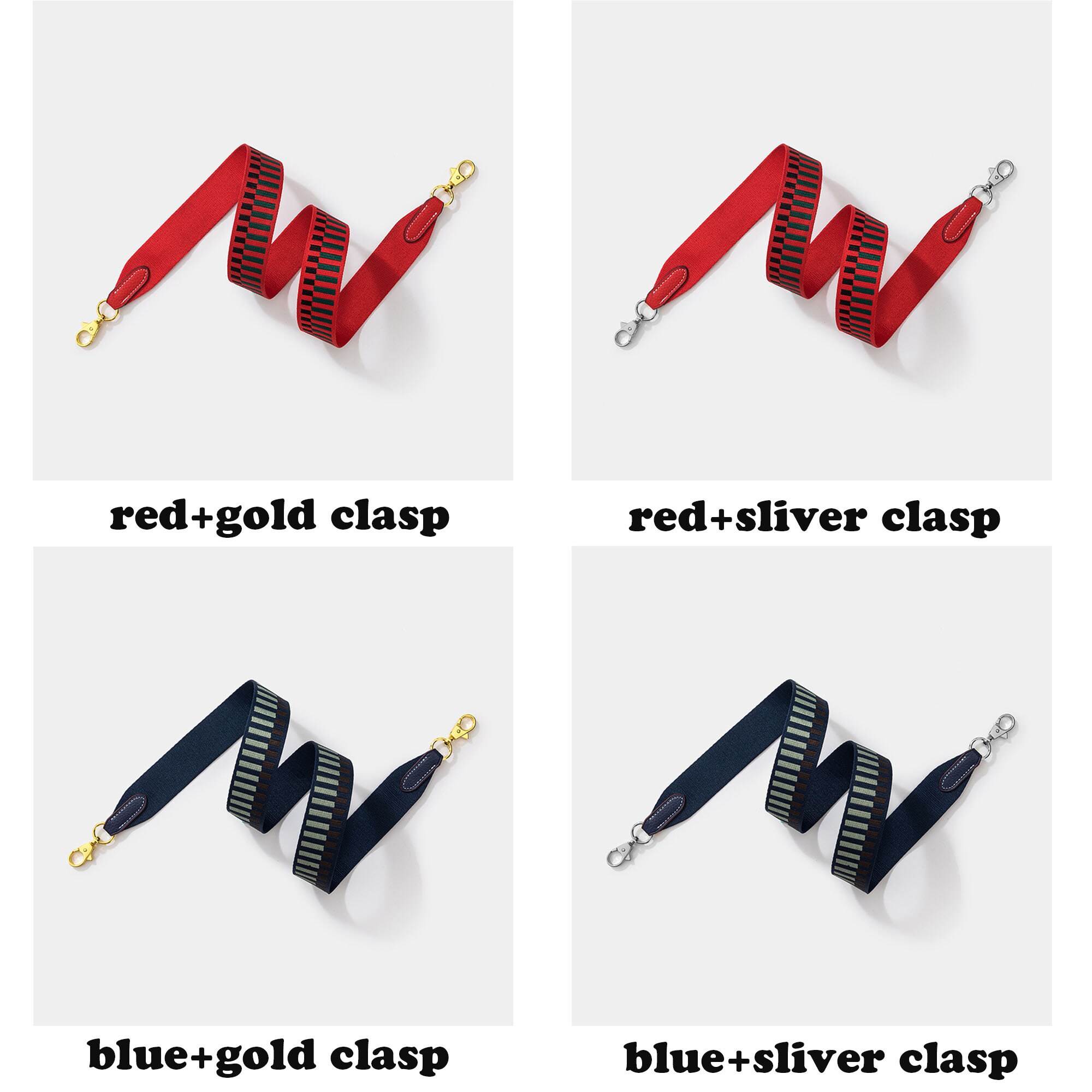 1.5'' Wide 5 Colors Replacement Horizontal Stripe Bag Strap for Kelly ...