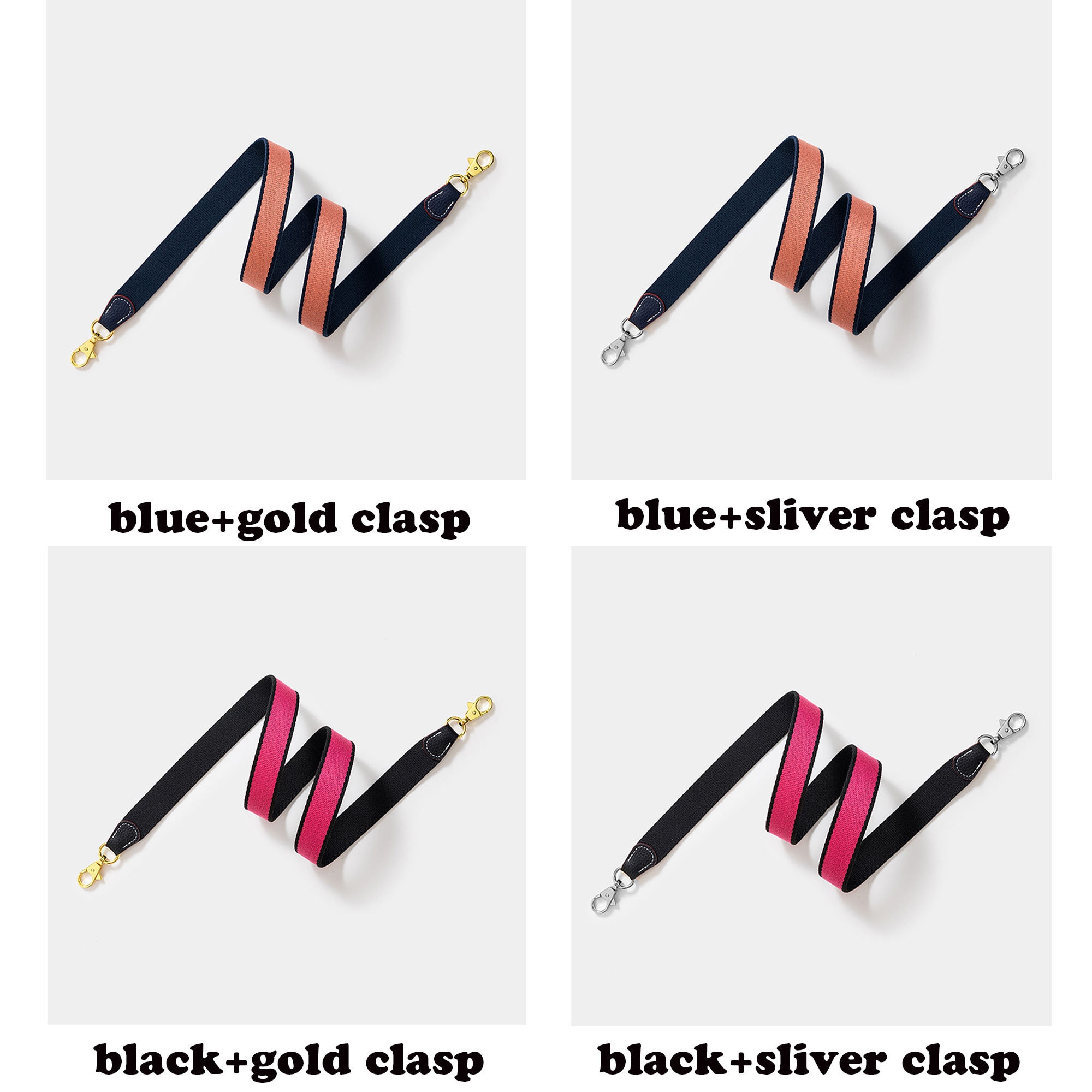 1'' Wide 6 Colors Contrast Color New Design Replacement Bag Strap for ...