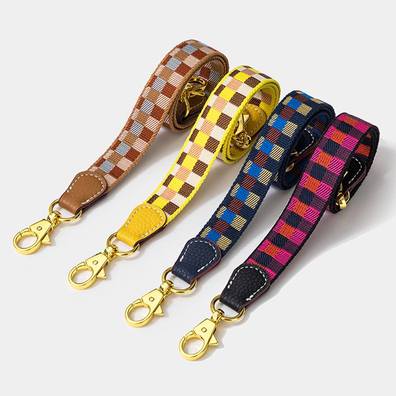 1"(2.5cm) Square Grid Replacement Strap Fashion Shoulder Straps for ...