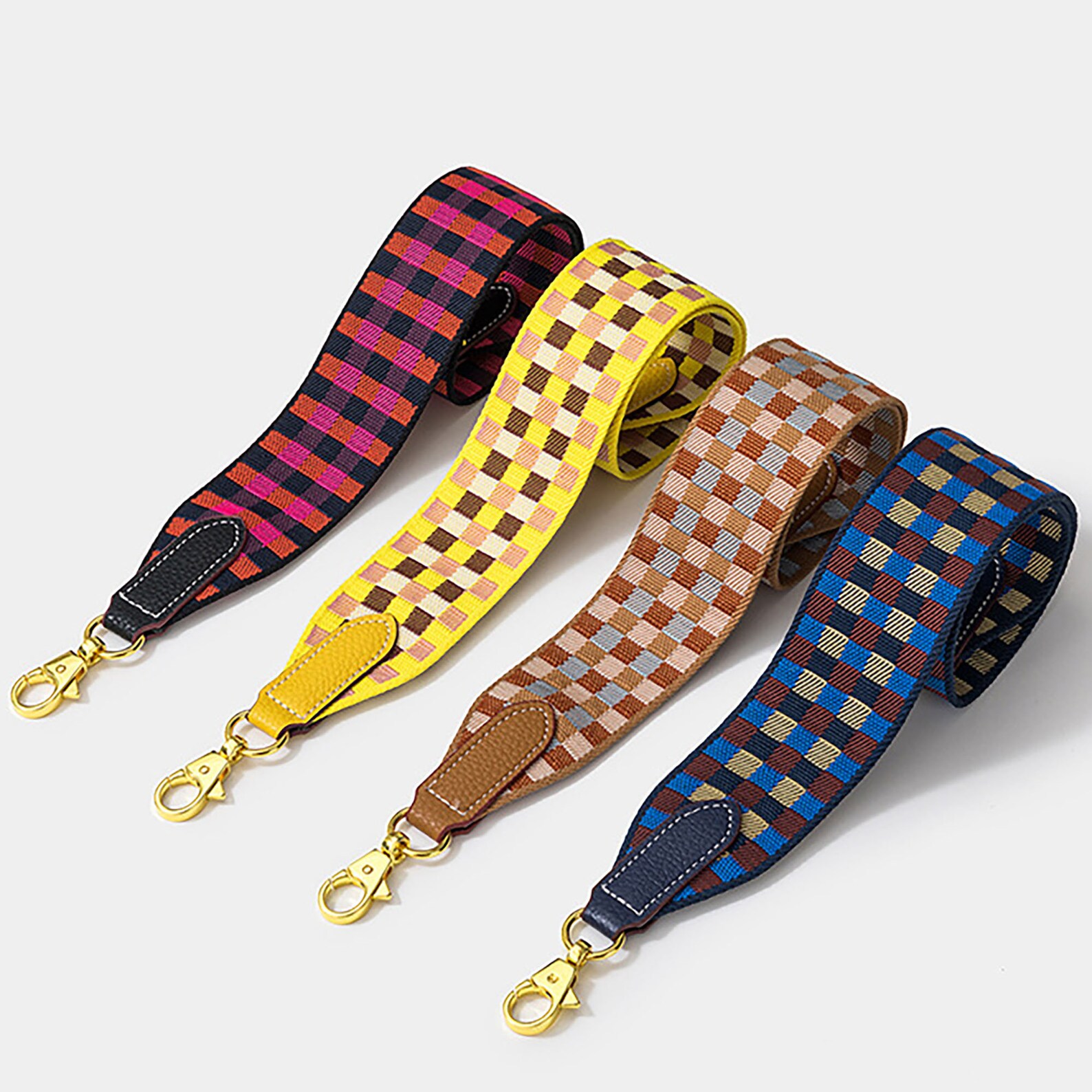 2''wide Square Grid Shoulder Strap for Bag / Crossbody Strap ...