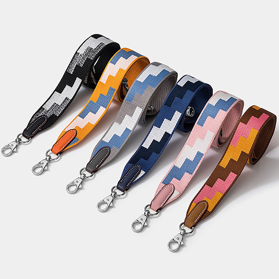 Mosaic Pattern Shoulder Strap Colorful Bag Strap Crossbody 1.5" Wide ...