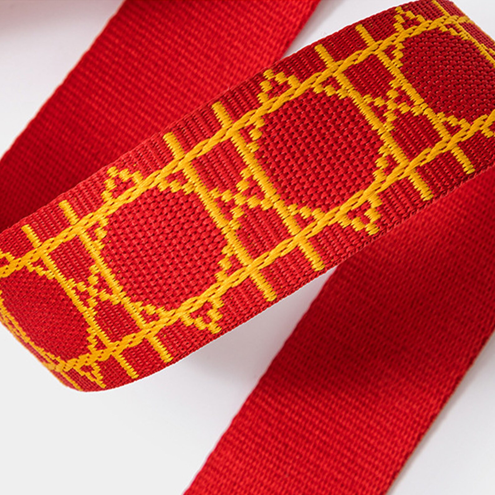 1.5'' Classic Grid Spider Web Pattern Designer Bag Straps Fashion ...