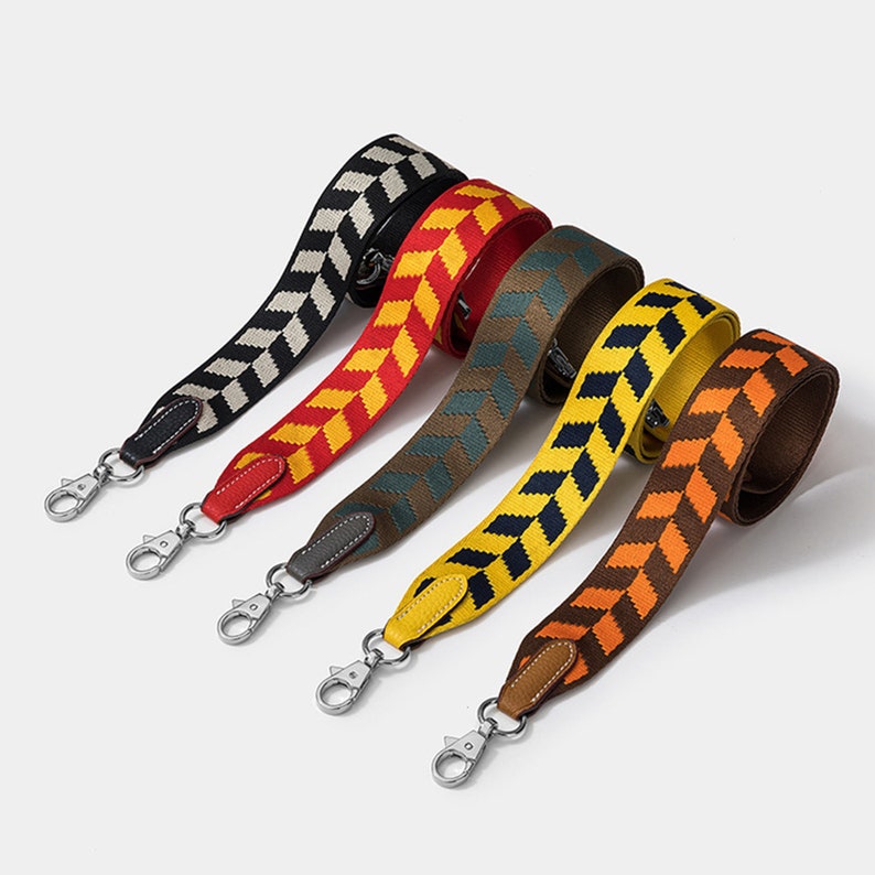 Square Pattern Contrast Color Replacement Bag Strap Kelly, Evelyne ...
