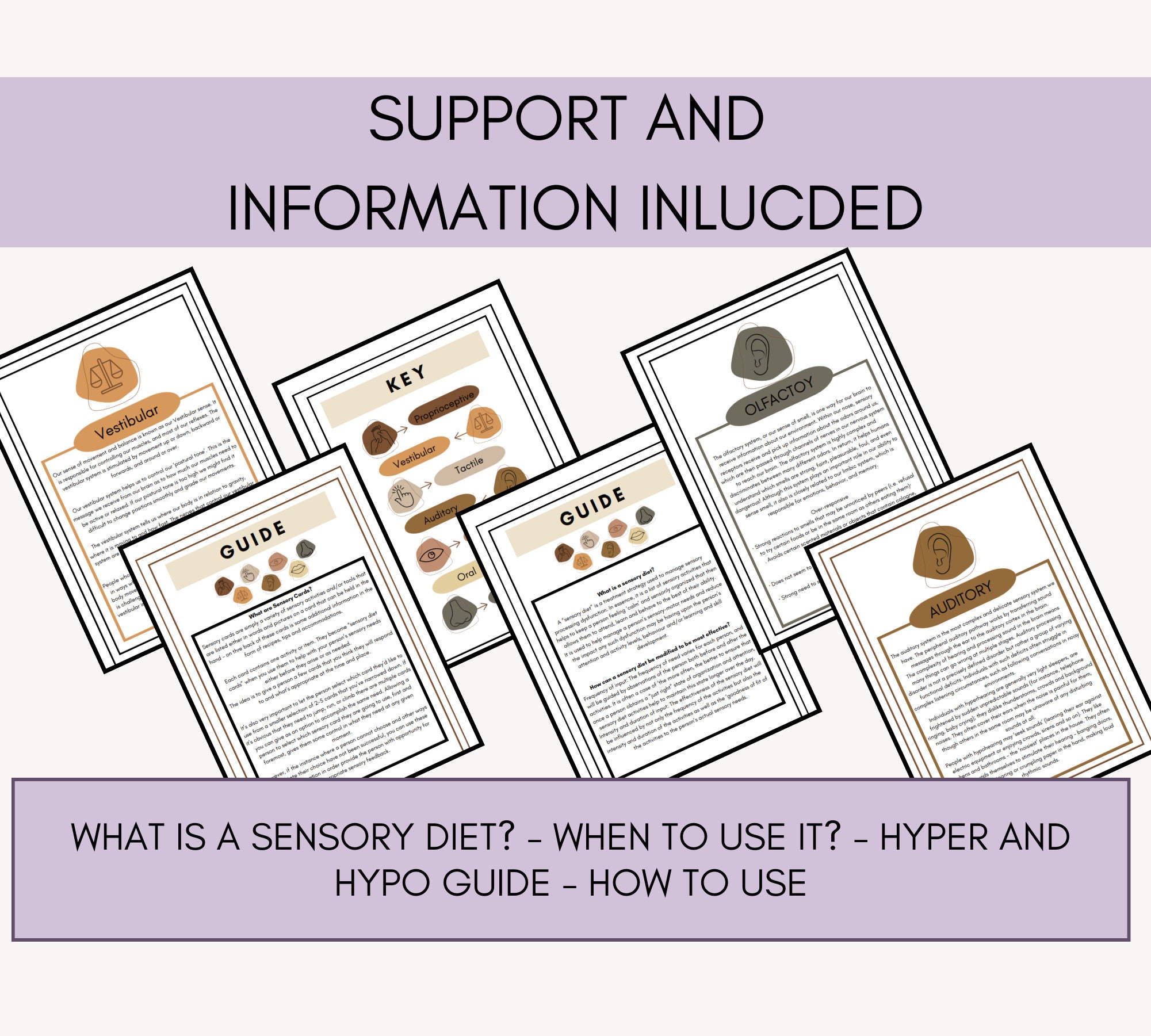 SENSORY DIET Activity Cards - Over 200 - Proprioceptive - Vestibular ...