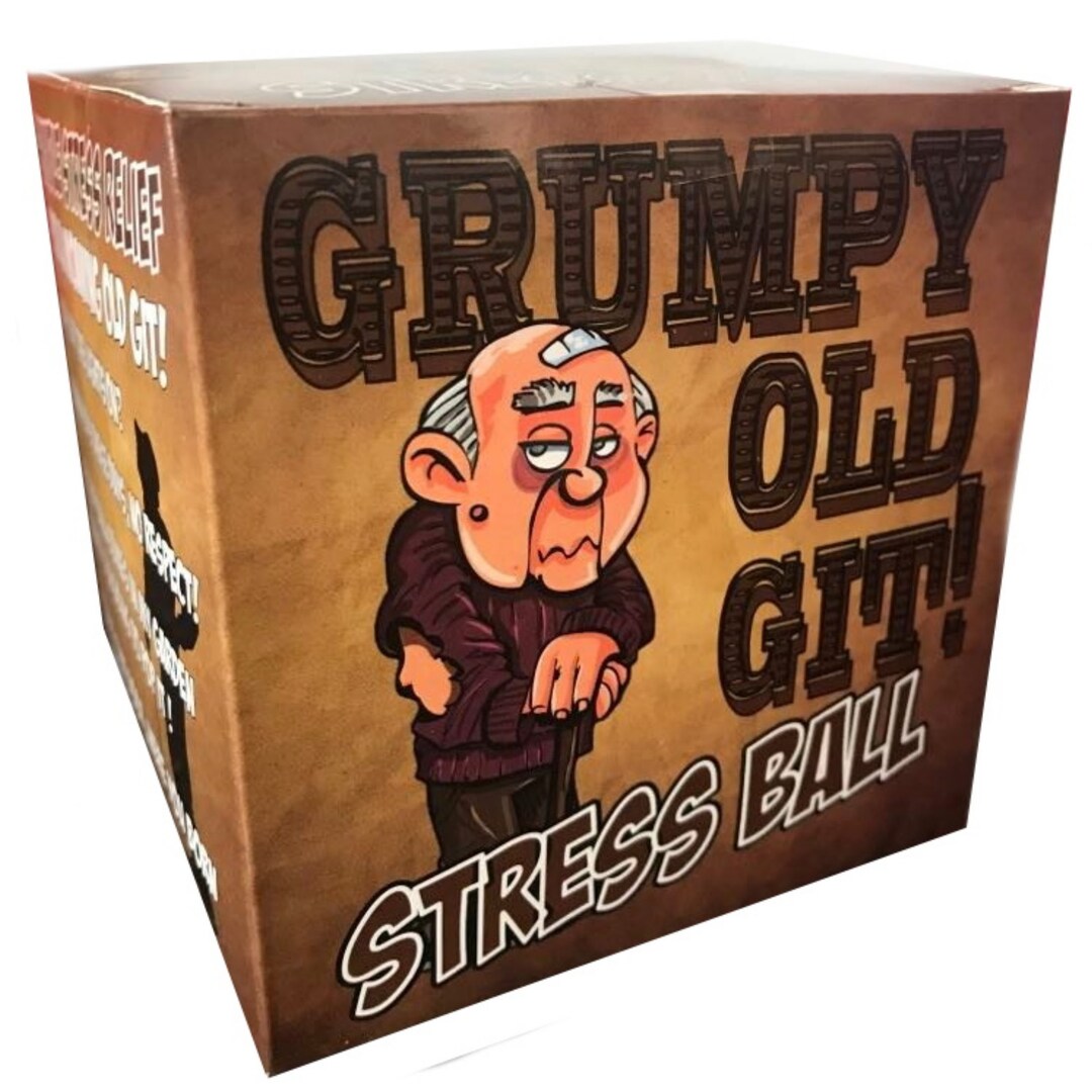 Grumpy Old Git Stress Ball - Funny Novelty Joke Birthday Secret Santa ...