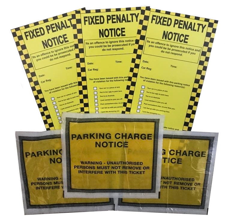3 X Joke Prank Parking Tickets - REALISTIC Funny Gifts for Him Her Men ...