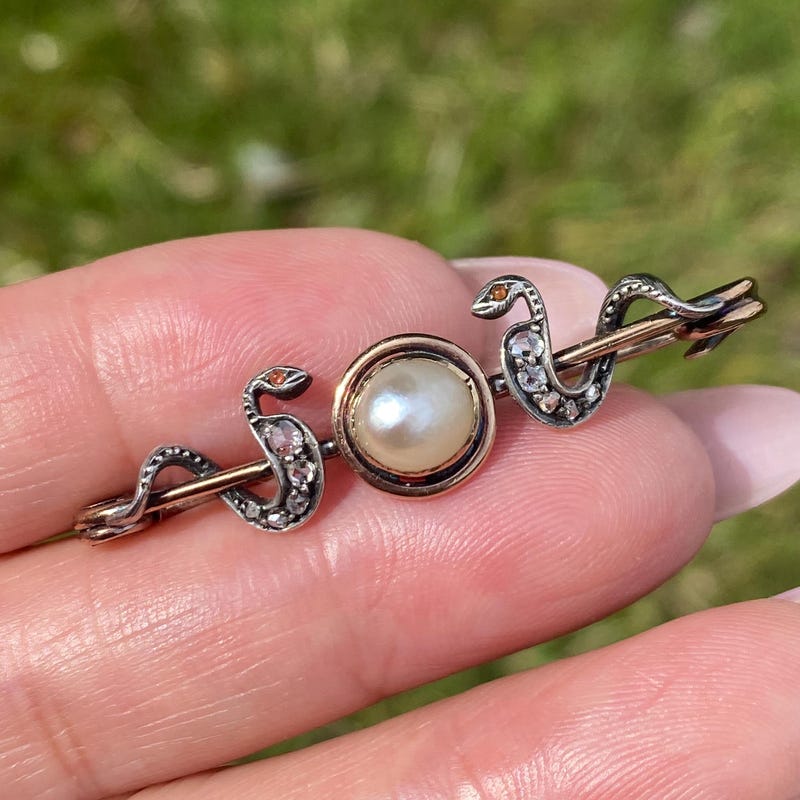 Antique 9 K Gold Brooches - Etsy