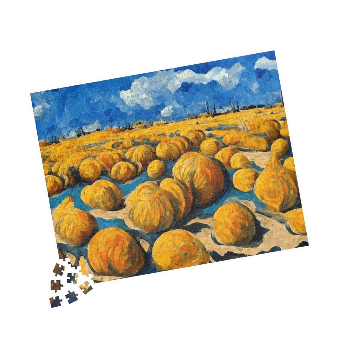 Painting of Van Gogh's Pumpkin Patch Puzzle 500-piece Art Lovers ...