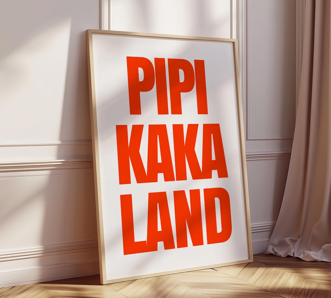 Poster Pipi Kaka Land, Poster Badezimmer, Gäste WC Toilette ...