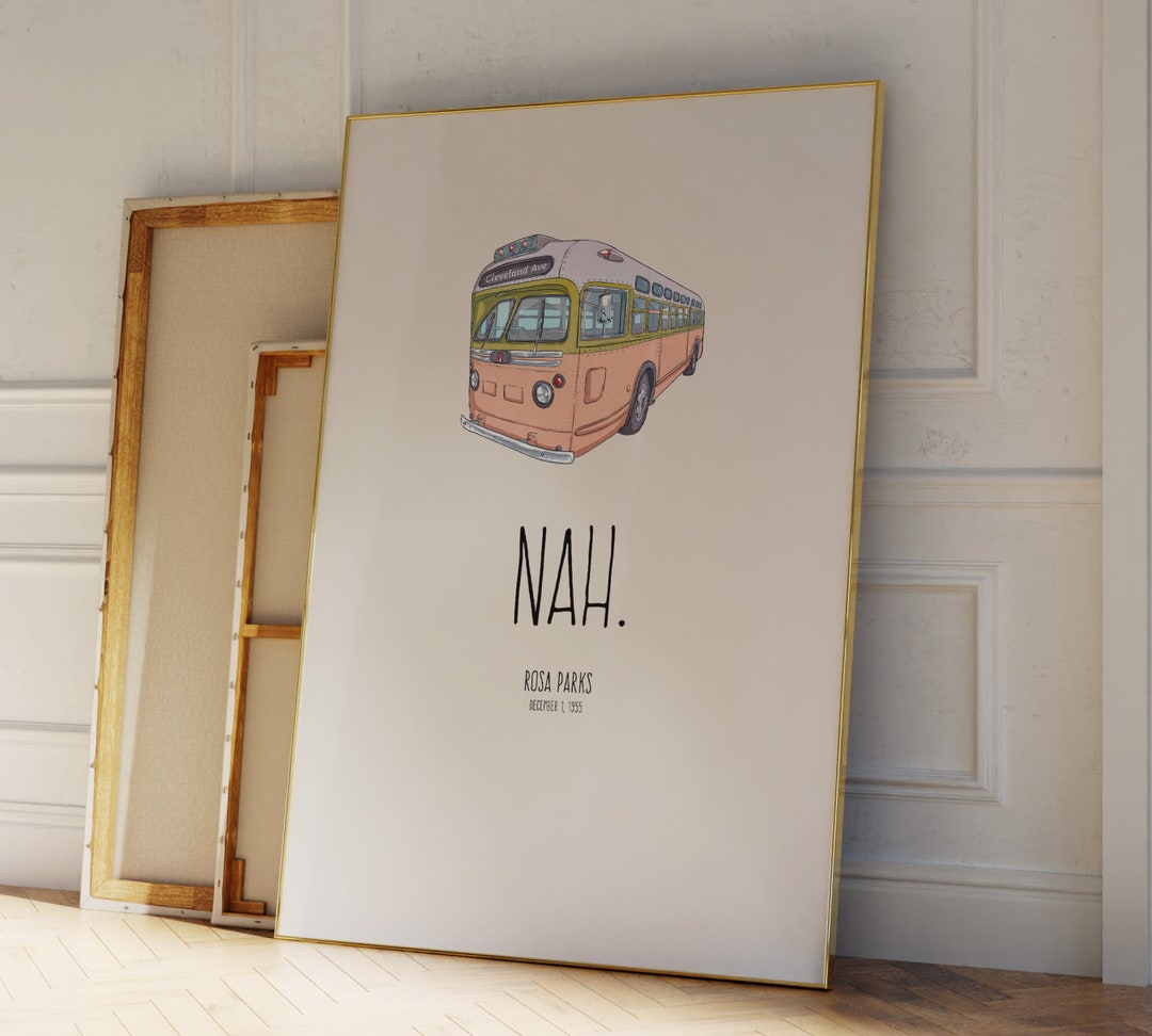 Rosa Parks Nah Poster, A1 A2 A3 A4 Human Rights Print, Black History ...