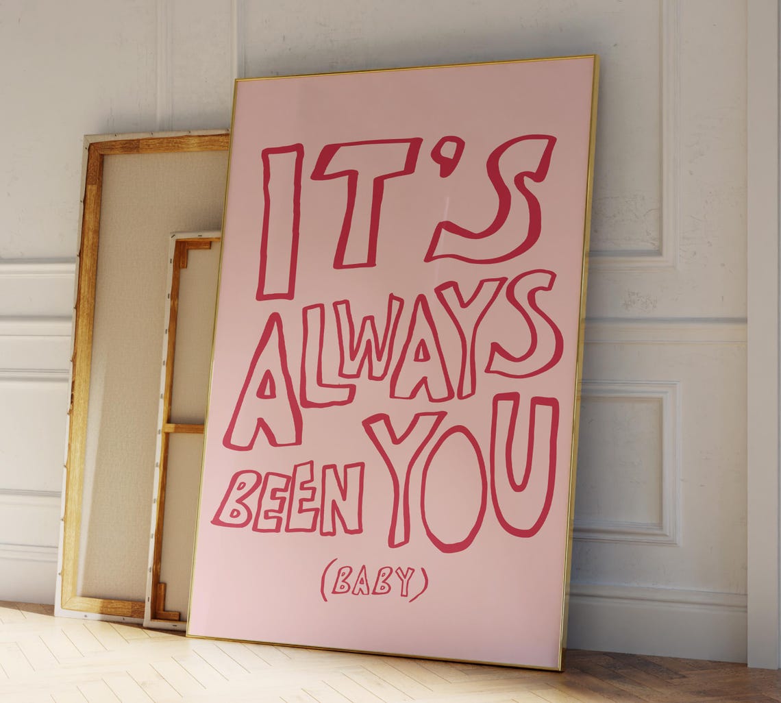 It's Always Been You Poster: Scandinavian Love Print - Etsy