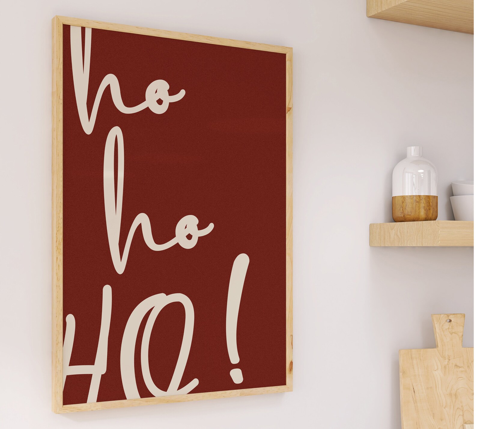 Ho Ho Ho Poster, A1 A2 A3 A4 Christmas Poster, Hohoho Xmas Print ...