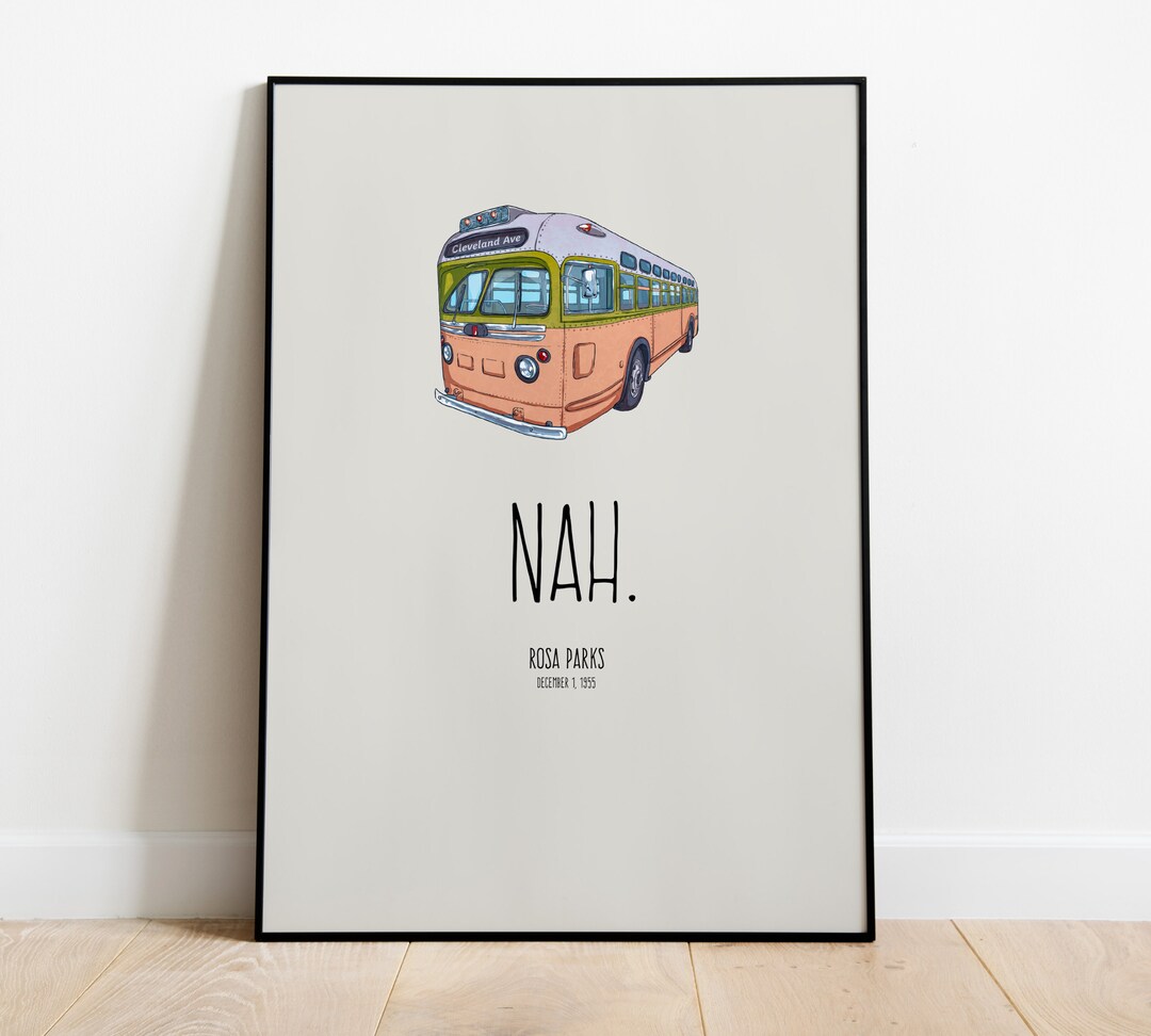 Rosa Parks Nah Poster A1 A2 A3 A4 Human Rights Print Black - Etsy