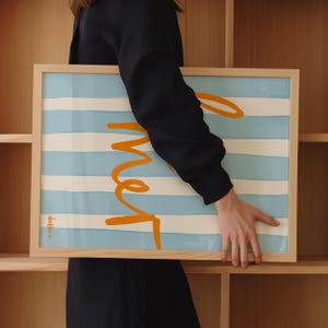 La Mer Poster, Hand Drawn French Poster, Aesthetic Living Room Art ...