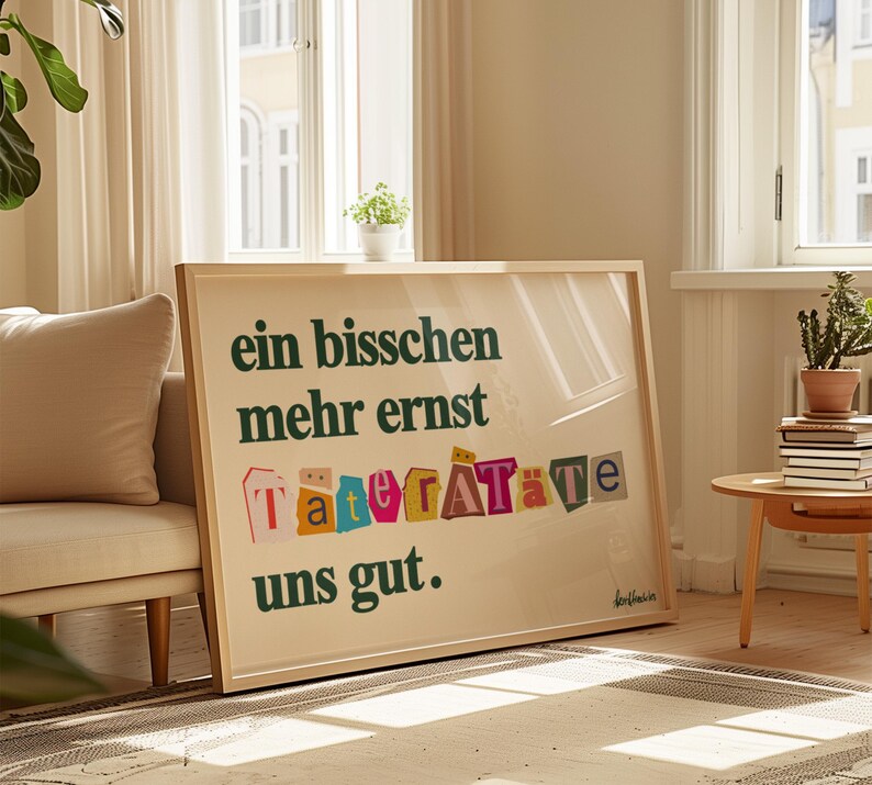 Ein Bisschen Mehr Ernst Tateratate Uns Gut