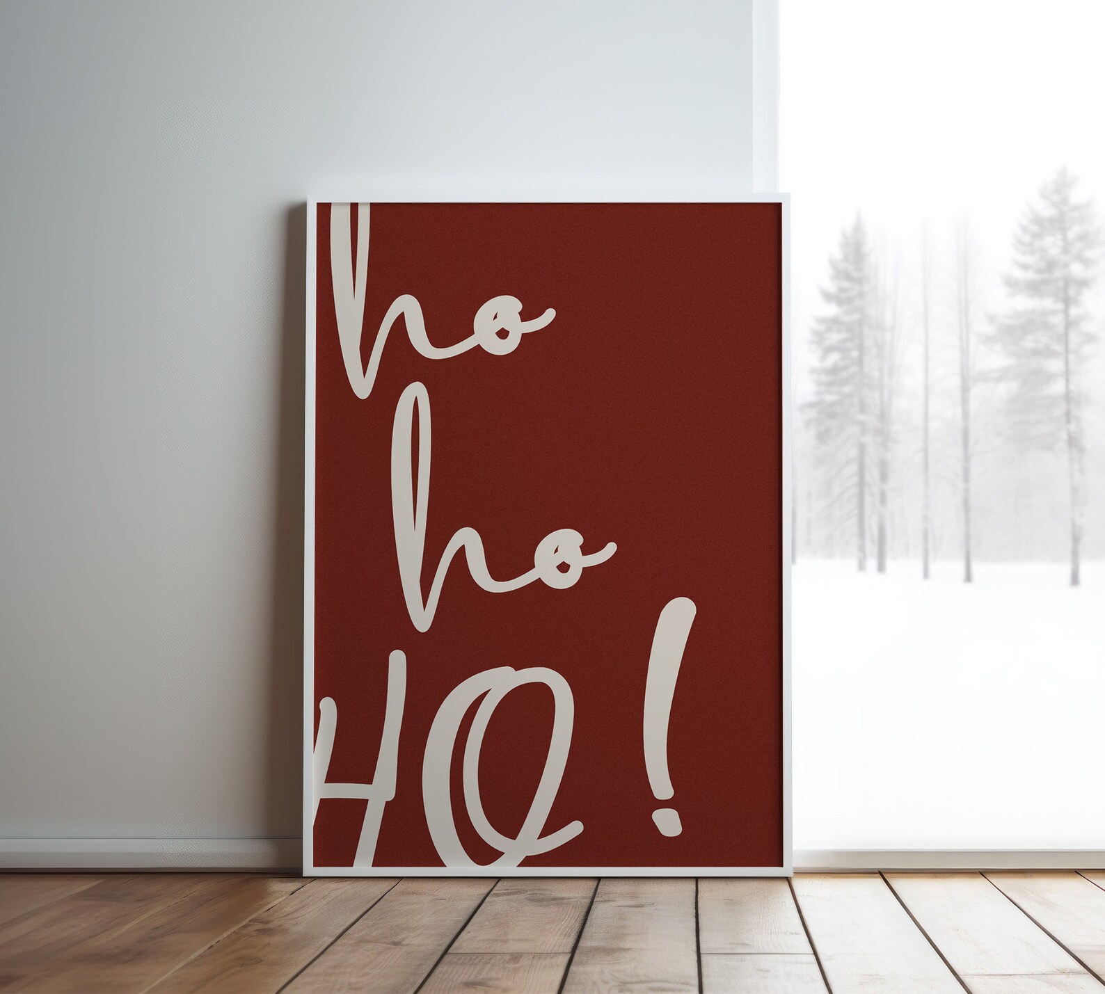 Ho Ho Ho Poster, A1 A2 A3 A4 Christmas Poster, Hohoho Xmas Print ...