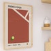 French Open Grand Slam Poster Art A0 A1 A4 Minimal Tennis - Etsy
