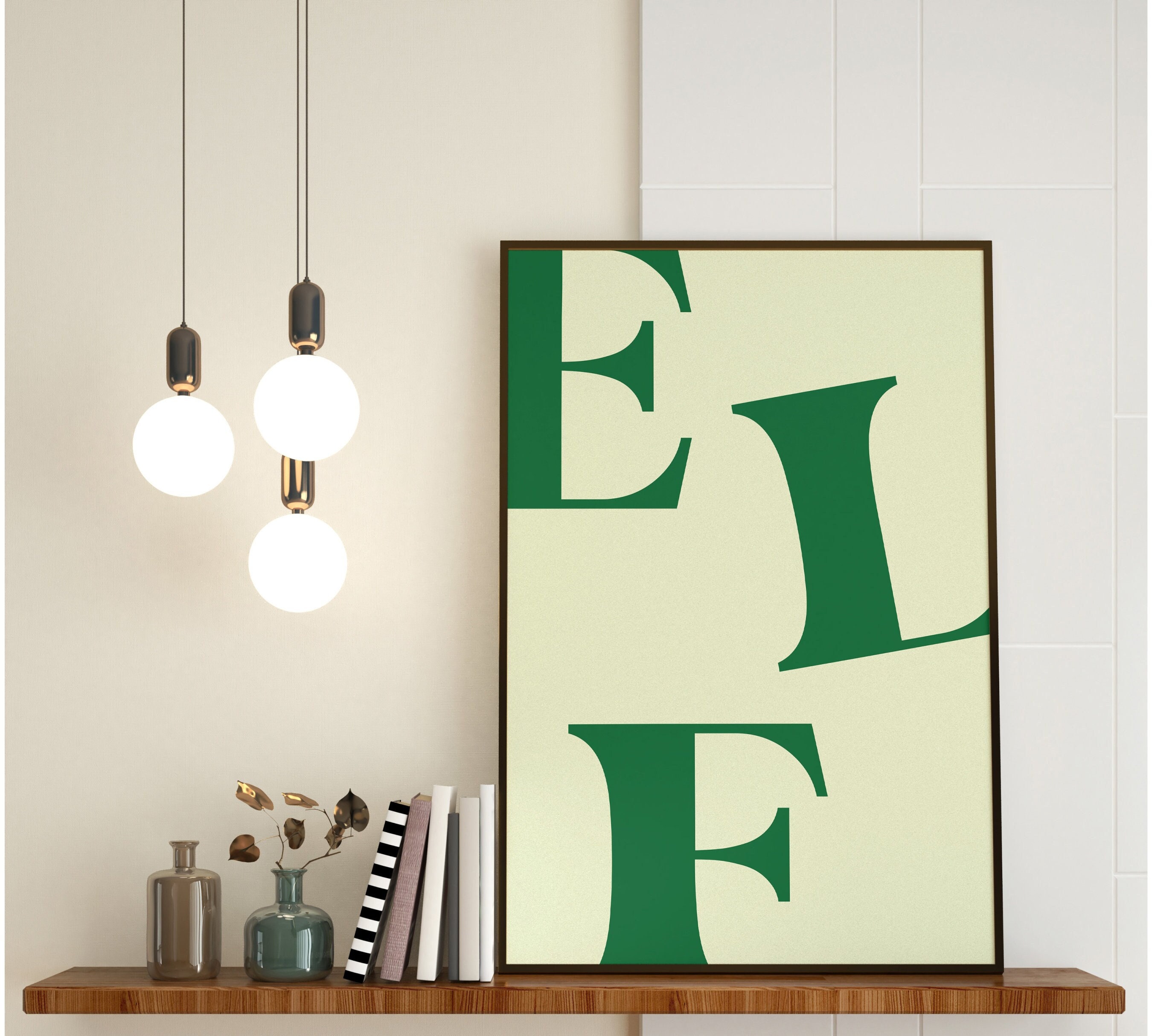 Elf Christmas Poster, A1 A2 A3 A4 Christmas Print, Modern Festive Art ...