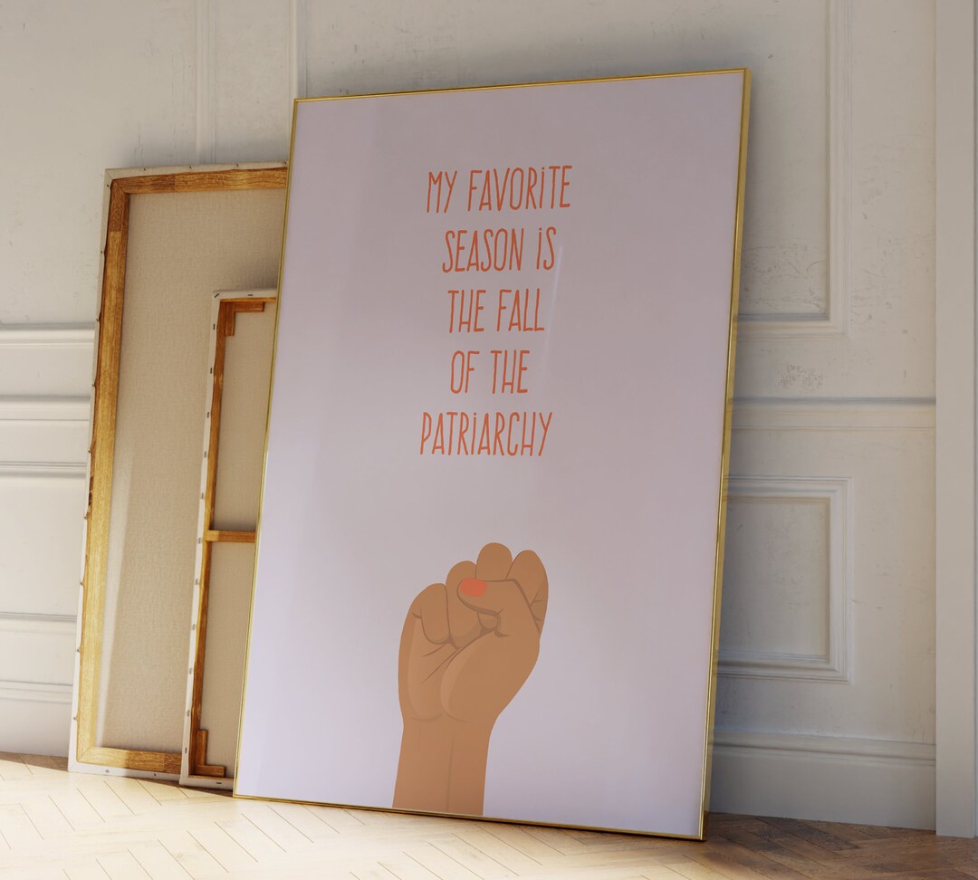 Fall of the Patriarchy Poster | Smash the Patriarchy Print | Feminist ...