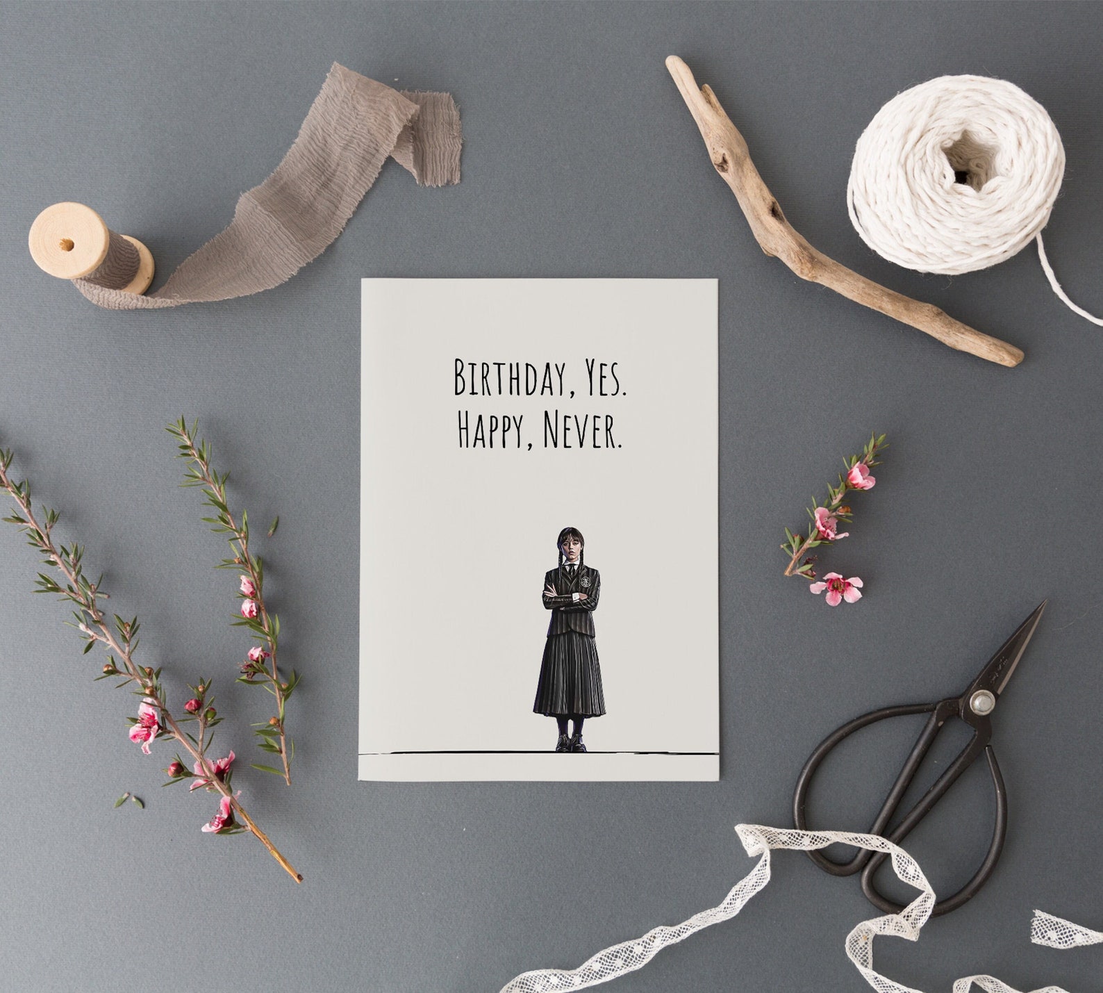 Wednesday Birthday Card Wednesday Greeting Card Wednesday - Etsy