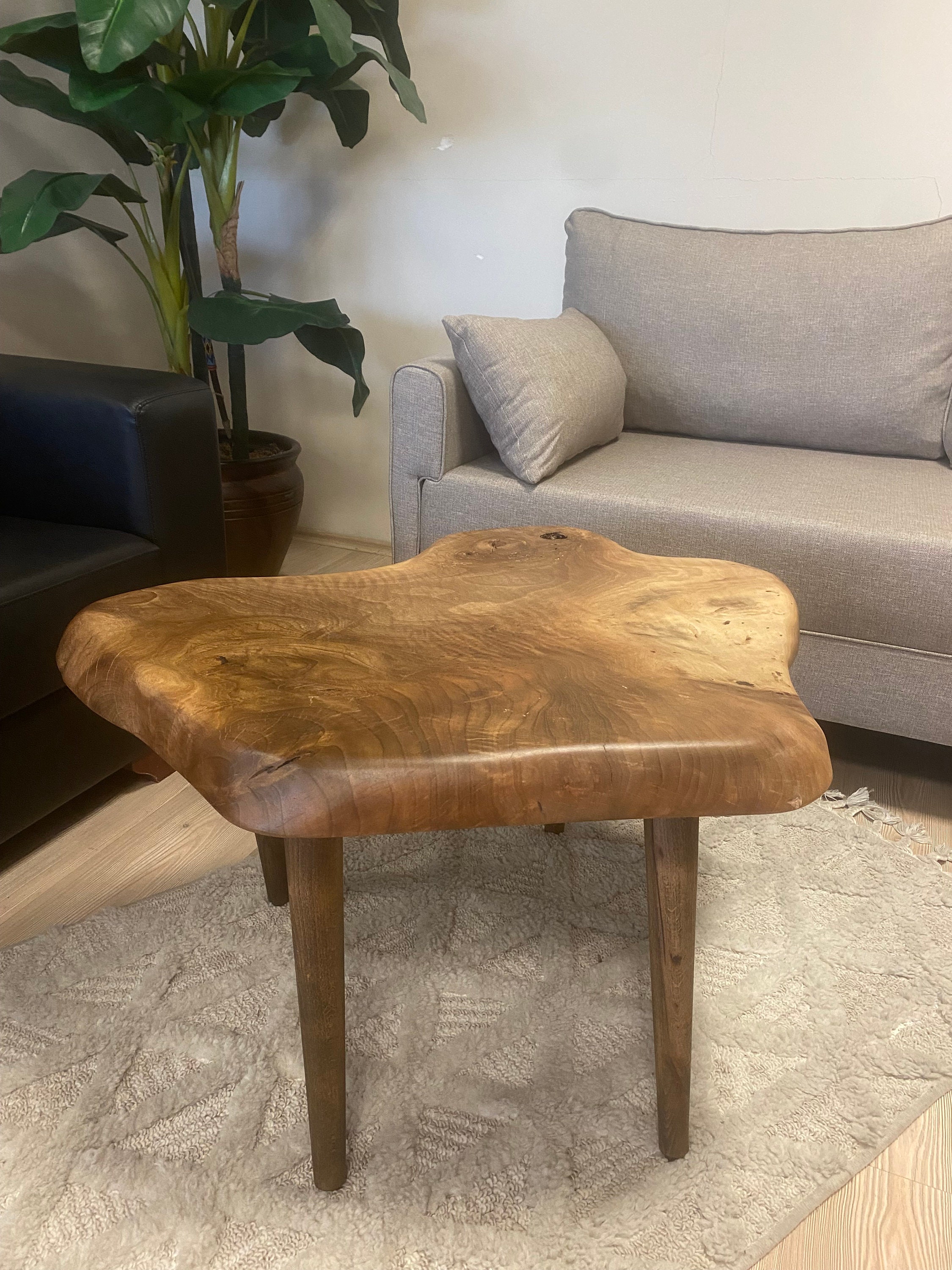 Natural Walnut Wooden Block Coffee Table by KASTAWOODS 2230137 Handmade ...