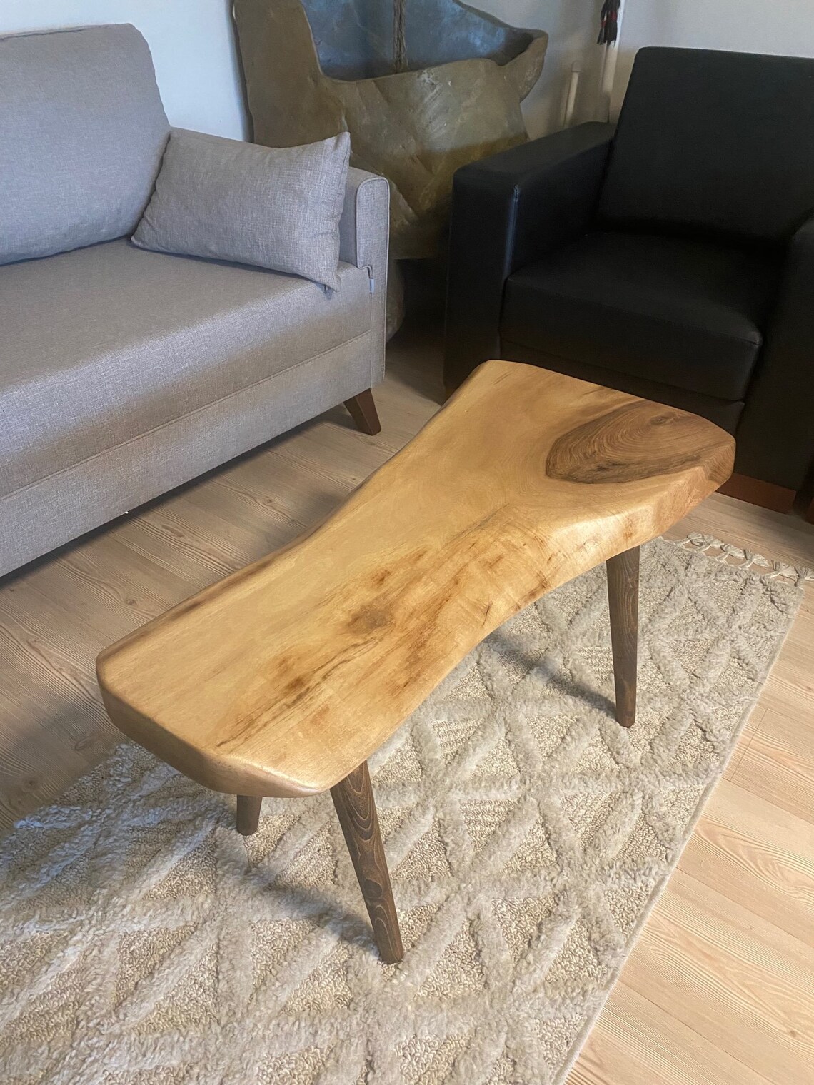 Natural Walnut Wooden Block Coffee Table by KASTAWOODS 2230120 ...
