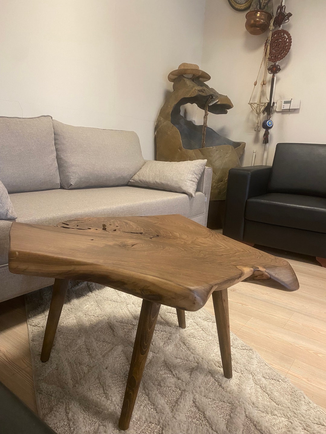 Natural Walnut Wooden Block Coffee Table by KASTAWOODS 2230151 Handmade ...