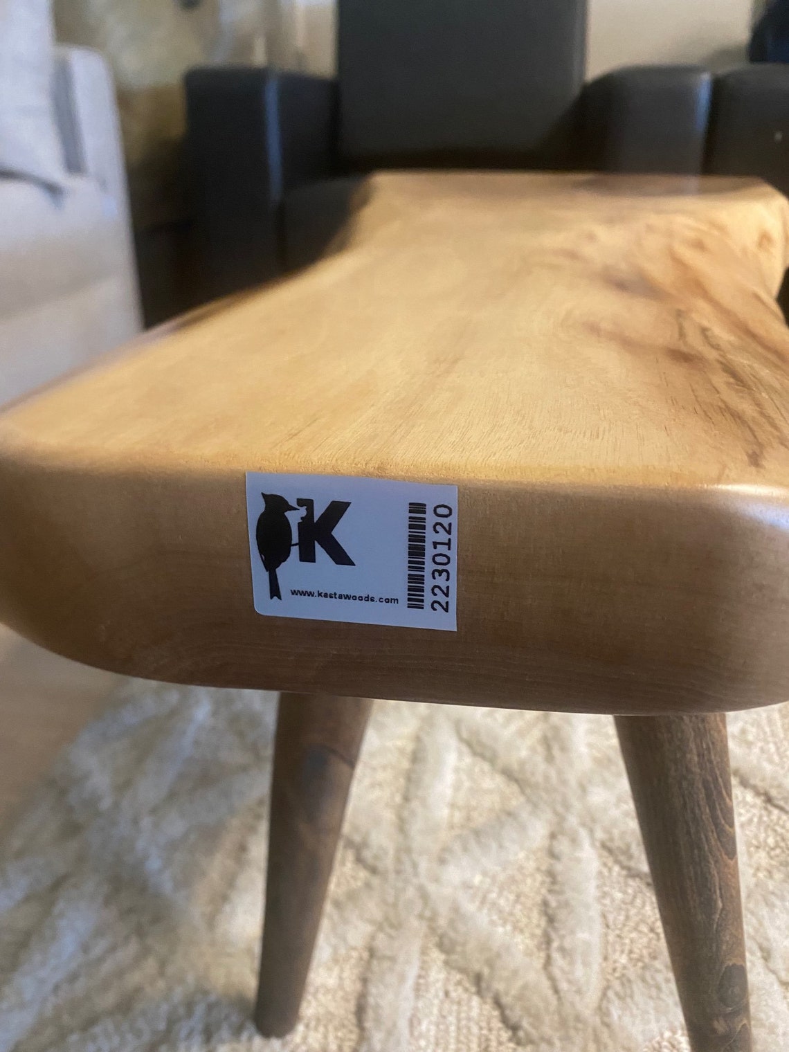 Natural Walnut Wooden Block Coffee Table by KASTAWOODS 2230120 Handmade ...