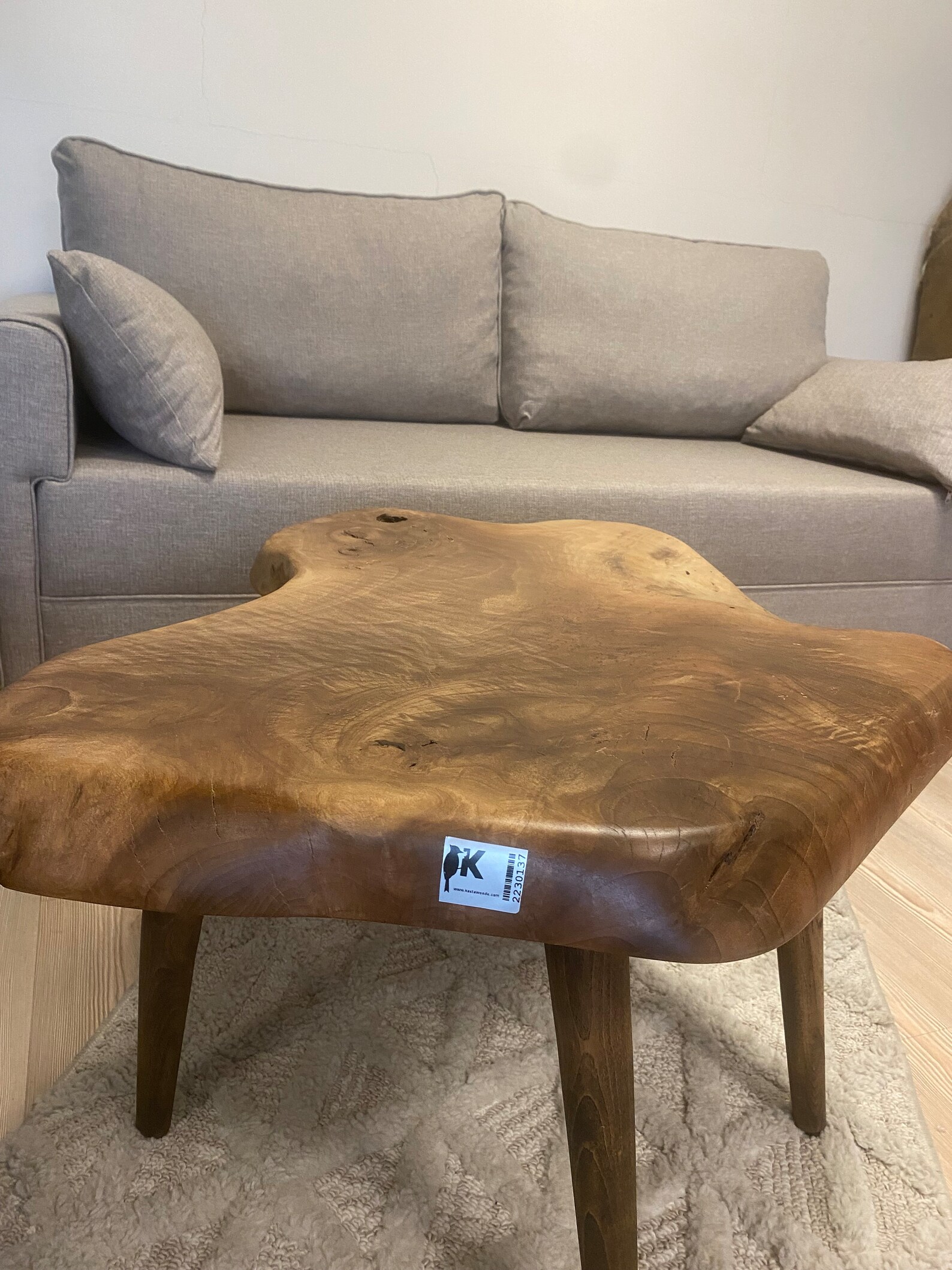 Natural Walnut Wooden Block Coffee Table by KASTAWOODS 2230137 Handmade ...