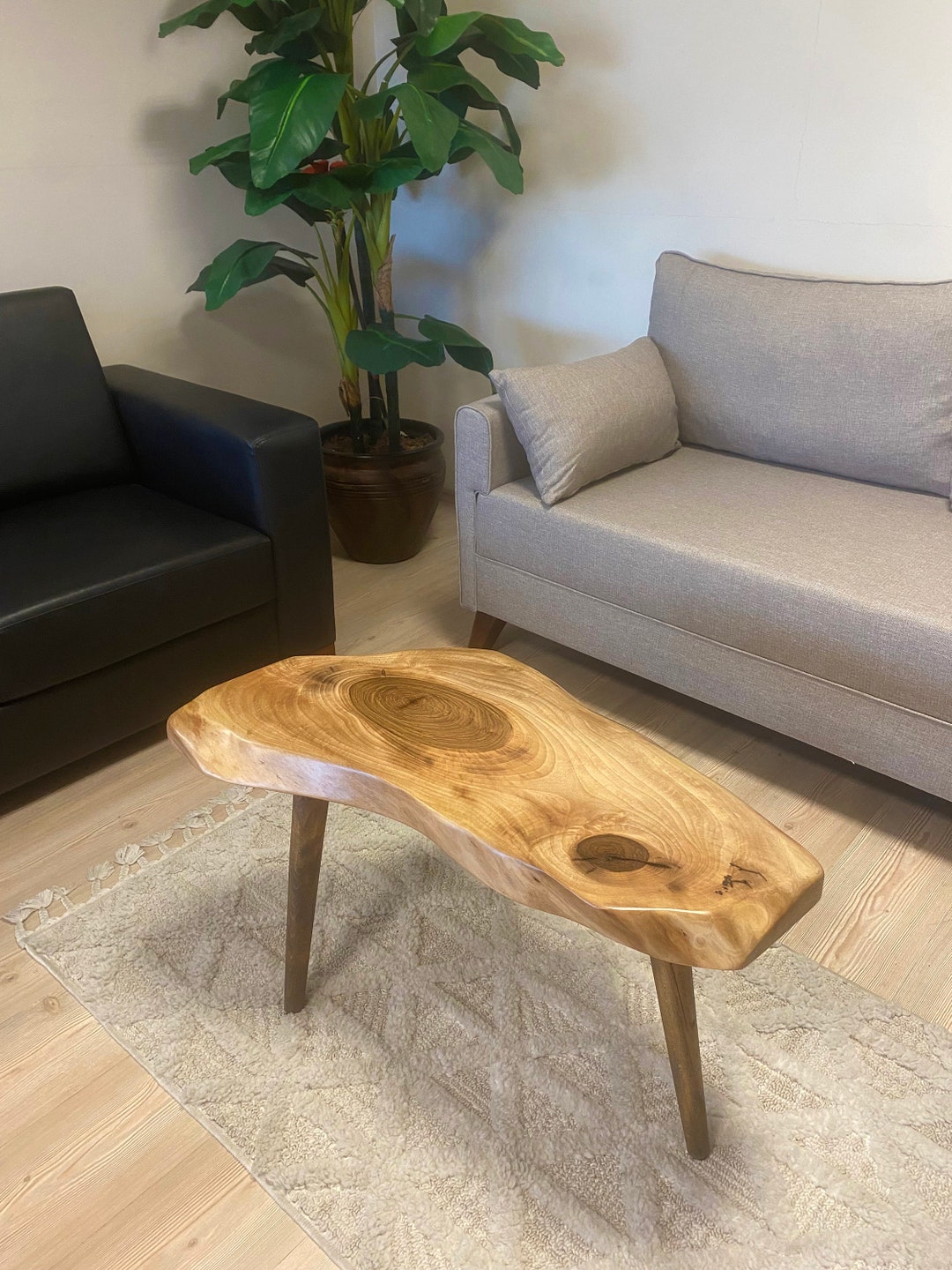 Natural Walnut Wooden Block Coffee Table by KASTAWOODS 2230122 Handmade ...