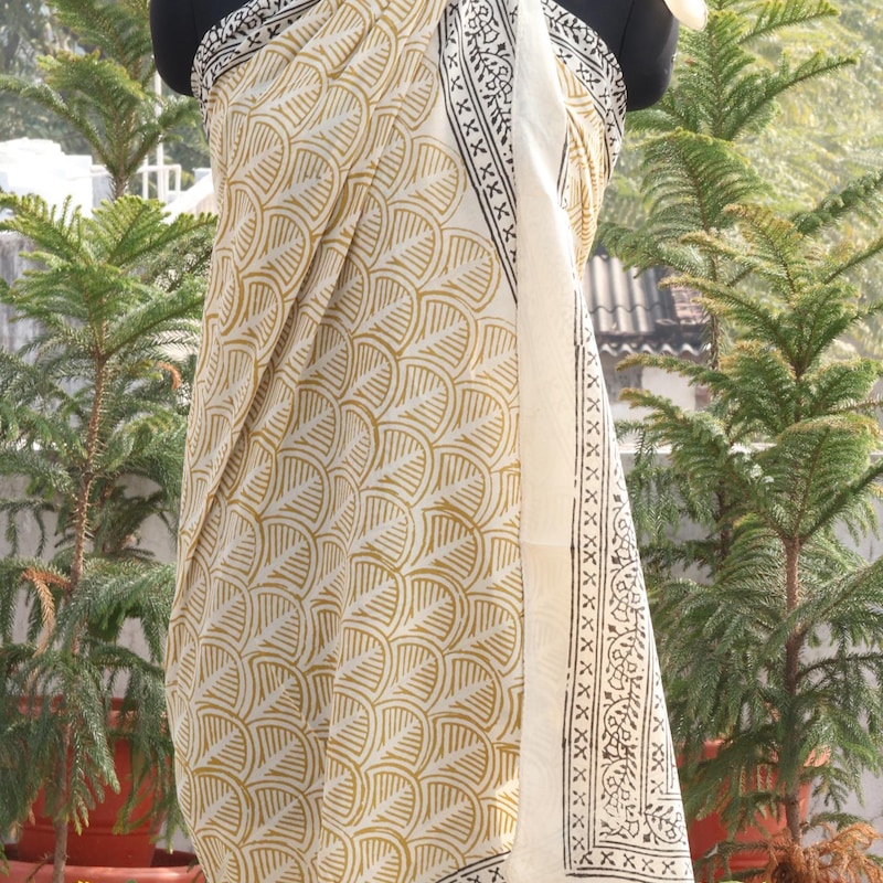 Block Print Cotton Sarong - Etsy