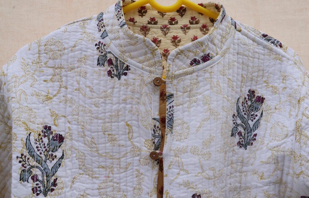 Handmade Jacket Cotton Quilted Jacket, Winter Jacket, Gift for Her ...