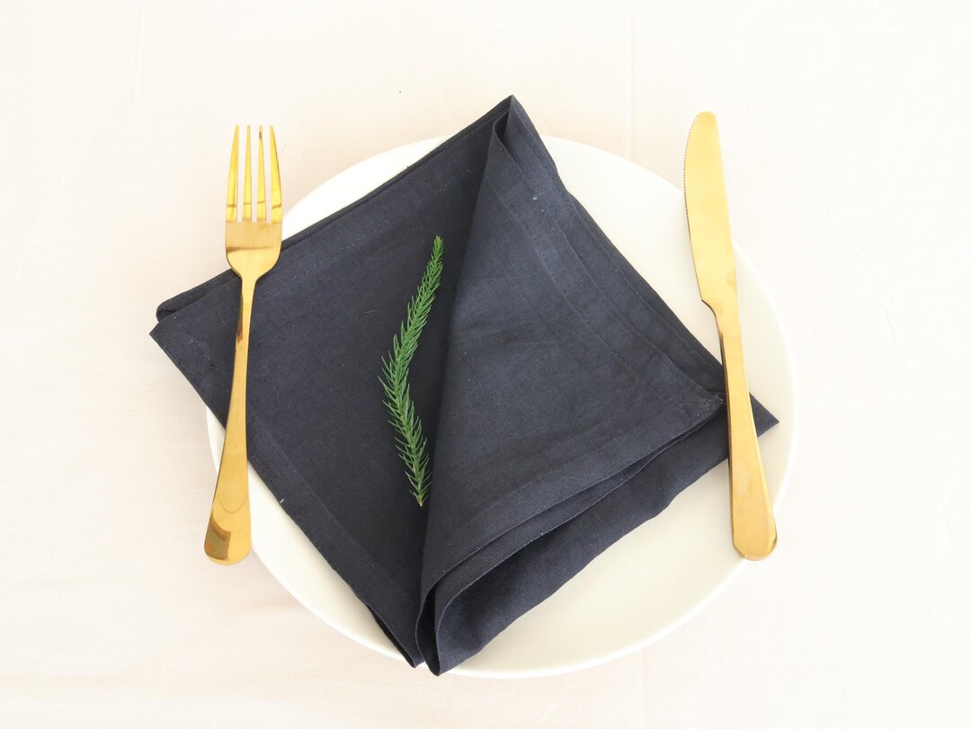 20 Pieces Charcoal Grey Soft Cotton Napkins, Grey Cotton Napkins for ...