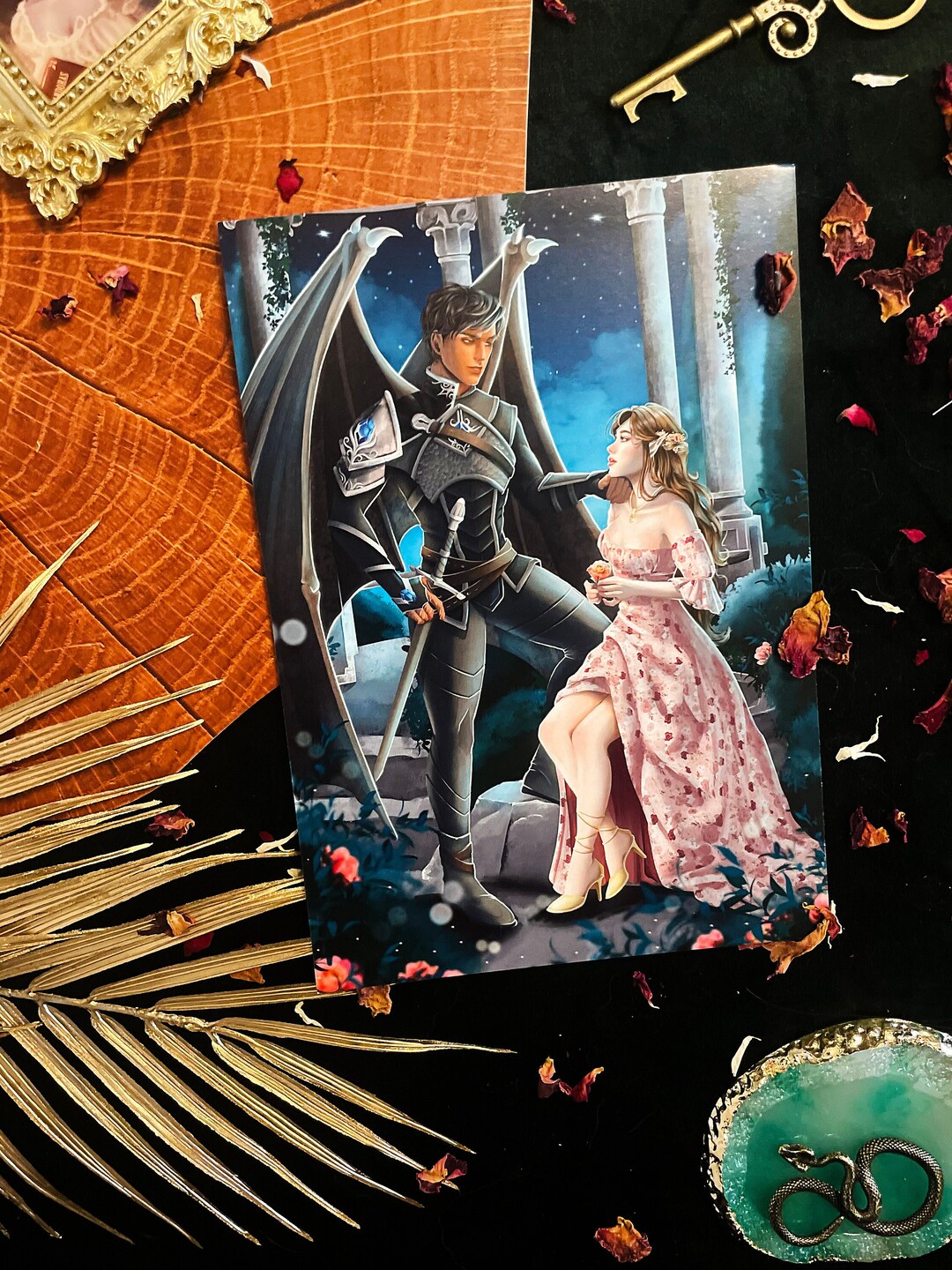 Elain and Azriel Elriel moonlight Lovers Print Official Licensed Art ...