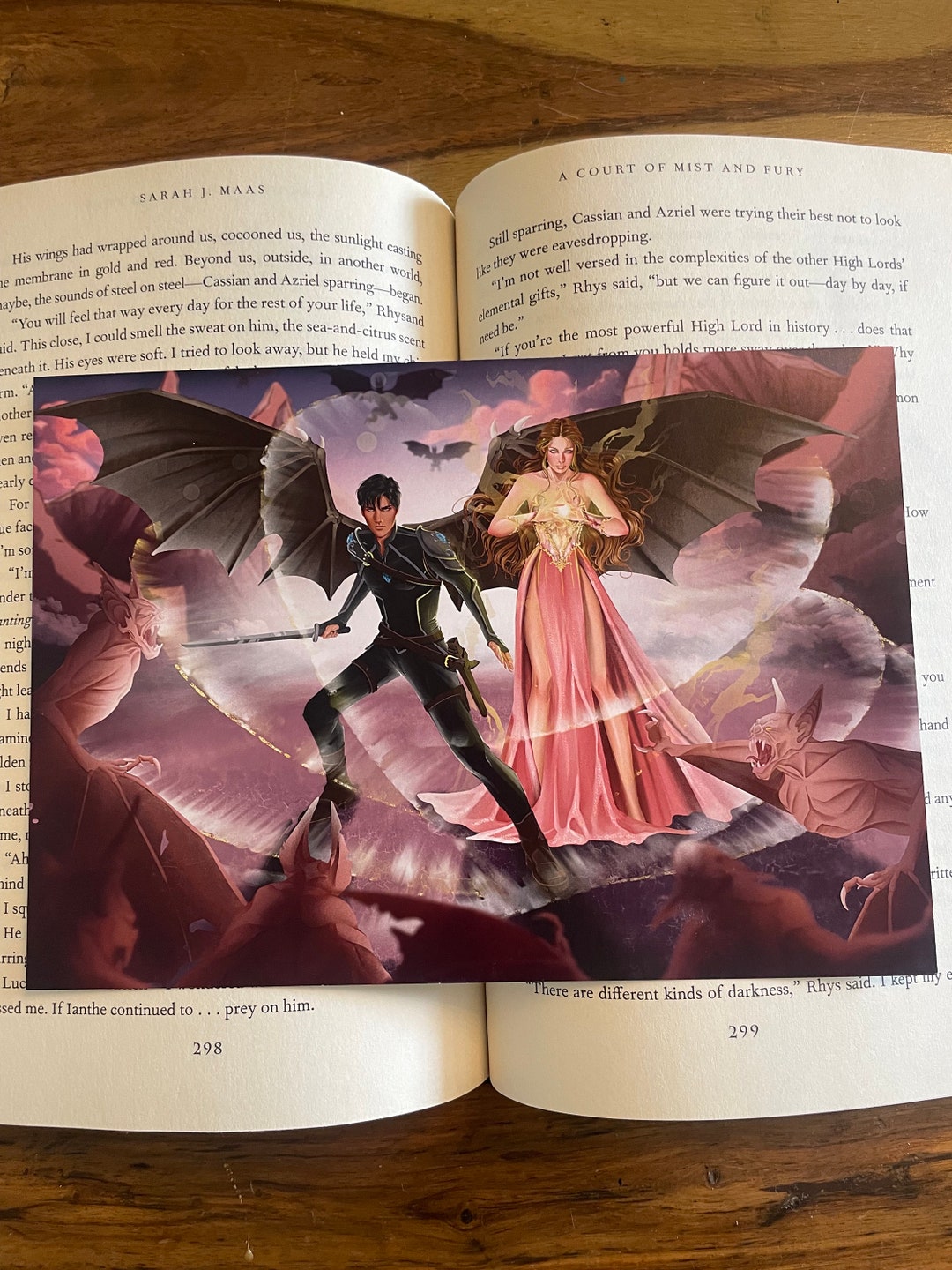 Elriel Elain and Azriel Spies Print, Officially Licensed Art From ...