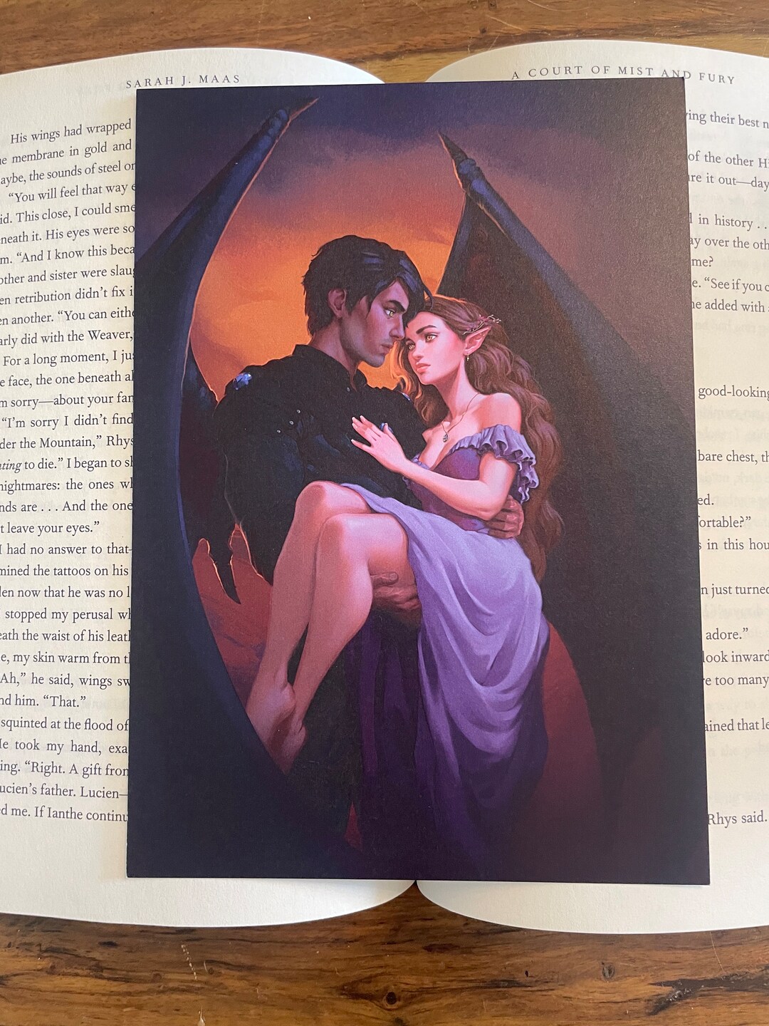 Elriel Elain Archeron and Azriel A Court of Wings and Ruin Art, Sarah J Maas ACOTAR - Etsy