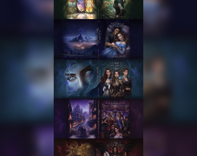 A Court of Thorns and Roses Complete Jackets Set Sarah J Maas, acotar ...