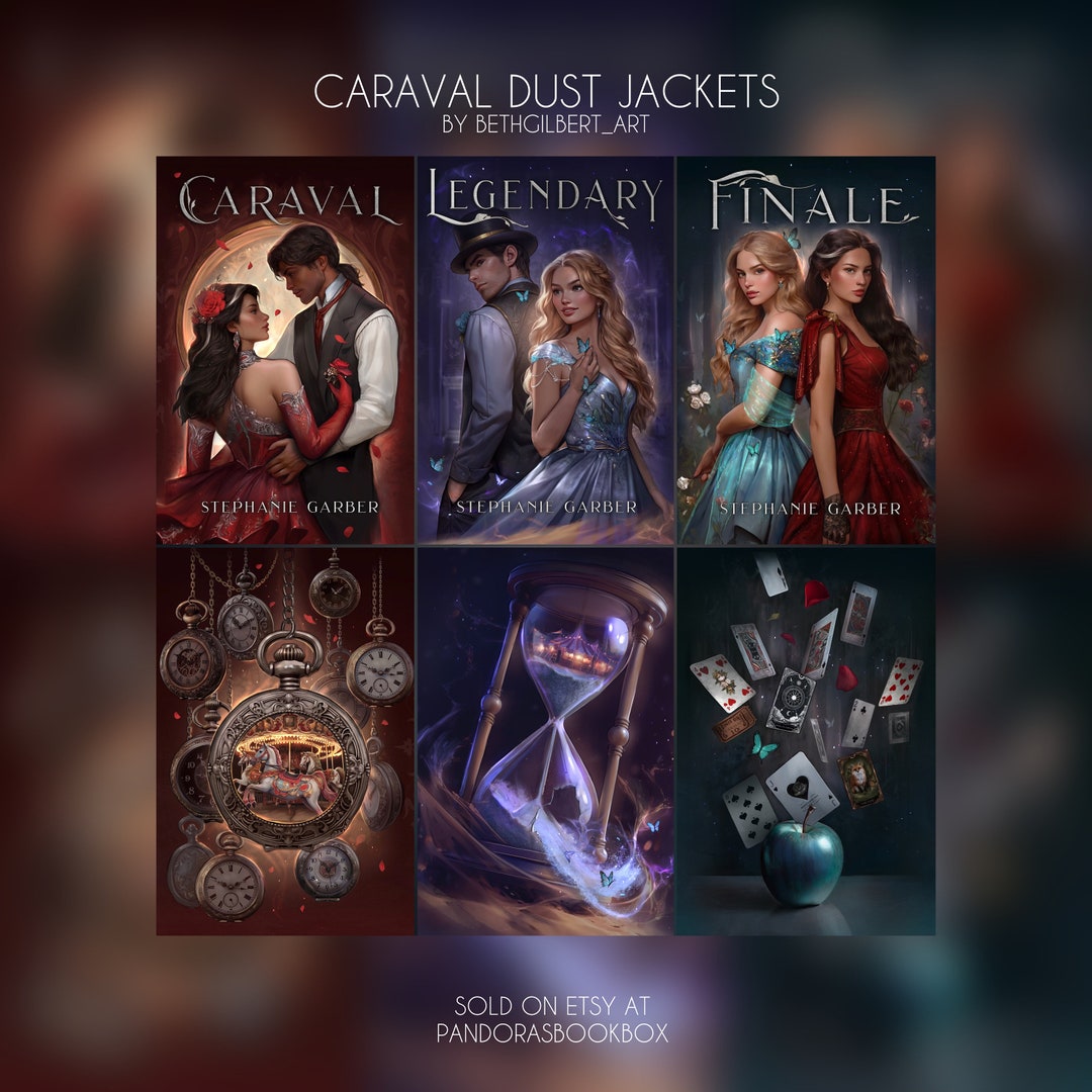 Caraval Complete Jackets Set Stephanie Garber caraval Legendary Finale Alternative Cover - Etsy