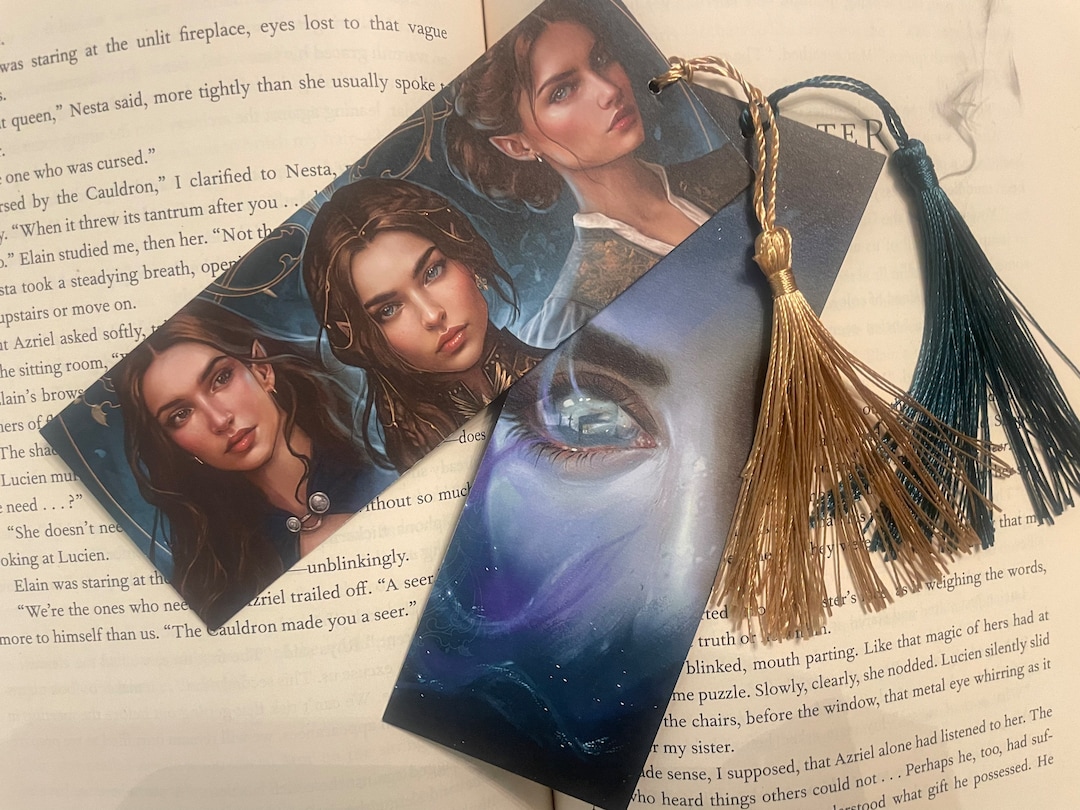 Feyre, Elain and Nesta Archeron ACOWAR Bookmark ACOTAR by Sarah J Maas, Feyre and Rhysand Merch ...